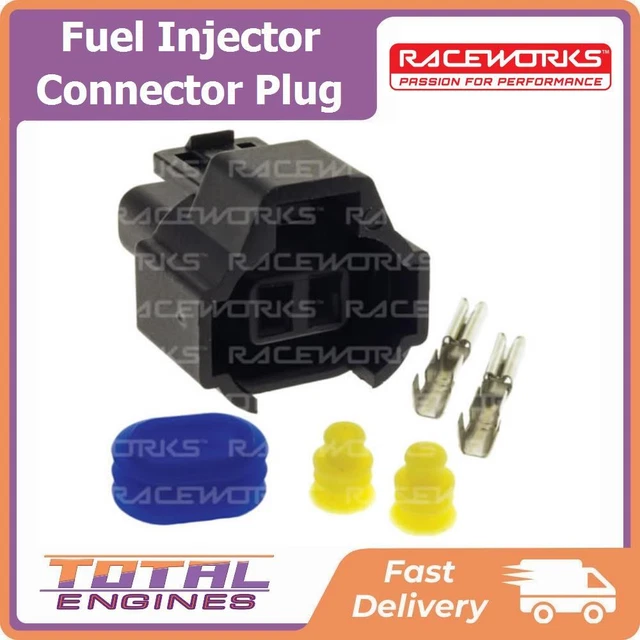 RACEWORKS FUEL INJECTOR Connector Plug fits Toyota Alphard MNH10/MNH15 ...