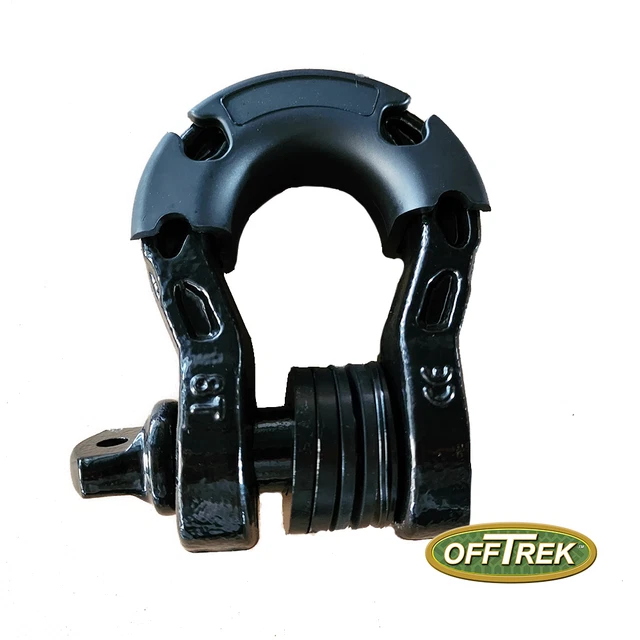 MEGA SHACKLE 8T working load D Ring Recovery 1pc c/w Black Protector ...
