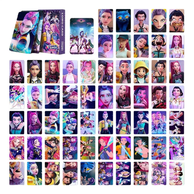 For Kpop Demon Hunters Anime Trading Cards 92 Piece Cartoon Card Girl