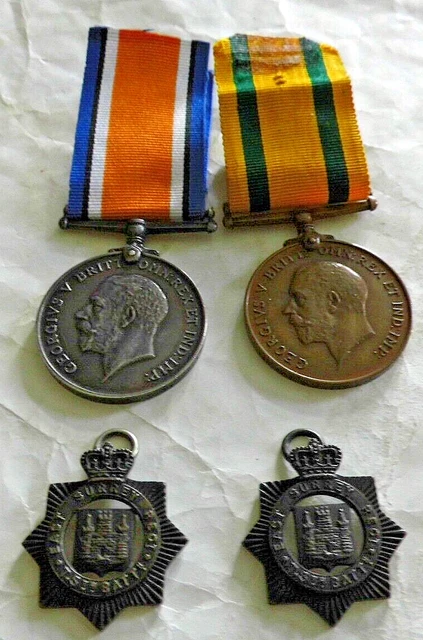 WW1 TERRITORIAL FORCE War Medal Group & Prize Medals East Surrey Regt £285.00 - PicClick UK