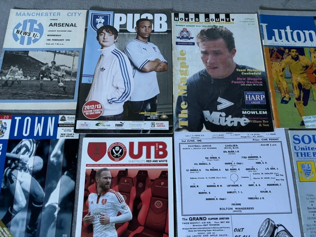 LARGE BUNDLE OF programmes, Lge & Cup + Extra Item Lot B 33 £6.51 ...