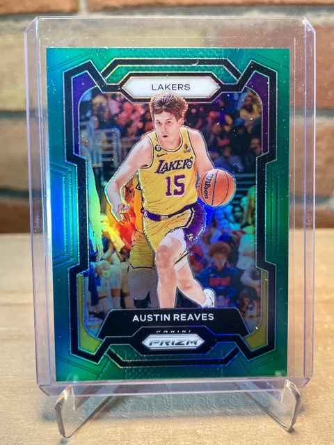 2023-24 PANINI PRIZM Austin Reaves #76 VERDE Prizm Los Angeles Lakers ...