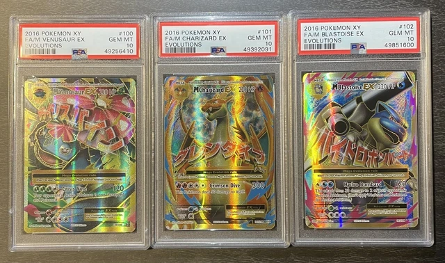 POKEMON CHARIZARD VEN Blast Trio XY Evolutions 2016 Mega EX Full Art ...
