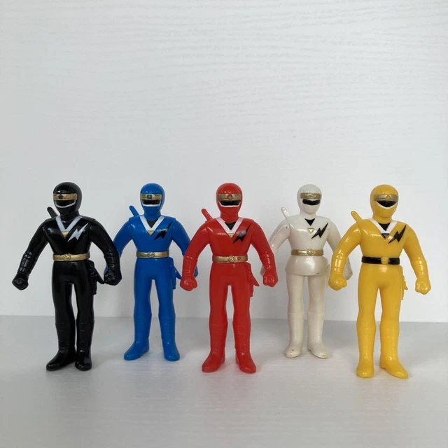 POWER RANGERS ALIEN Ninja Kakuranger soft vinyl 5set Bundle Bulk Japan ...