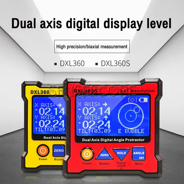 DXL360 DXL360S DUAL Axis Inclinometer Digital Angle Protractor Level ... DXL360 DXL360S DUAL Axis Inclinometer Digital Angle Protractor Level ...