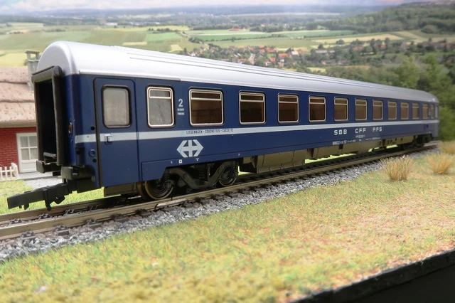 ROCO SPUR H0 44650 (54234A) SBB Eurofima Liegewagen 2.Kl. Typ Bcm Ep.IV blau OVP EUR 39,95 ...