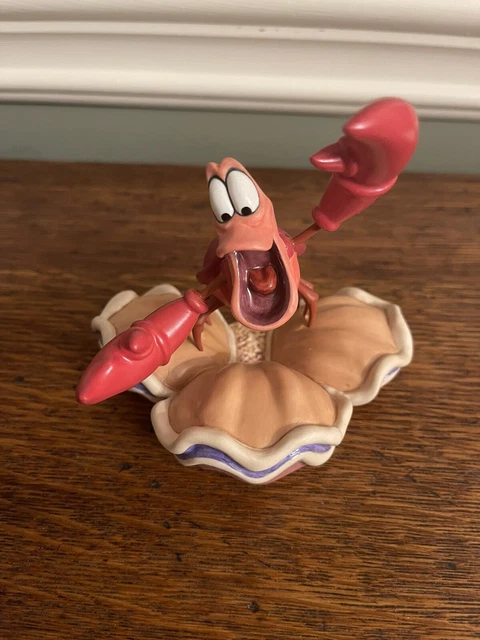 DISNEY WDCC THE Little Mermaid SEBASTIAN Calypso Crustacean Box and COA ...