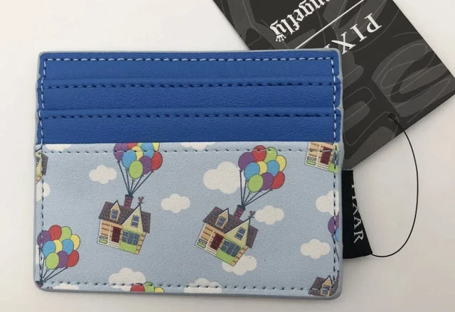 LOUNGEFLY DISNEY PIXAR Up Balloon Flying House Cardholder ID Slim ...