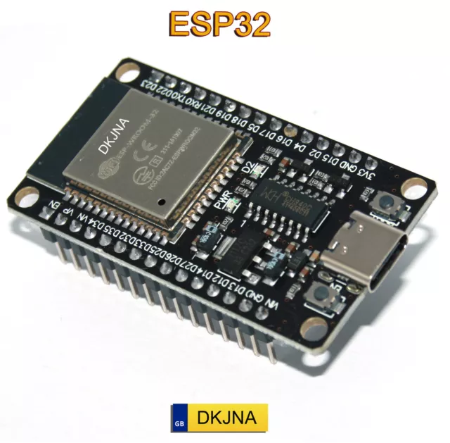 NODEMCU ESP32 WROOM-32 Type C CH340C Development Board Dual Core WiFi ...