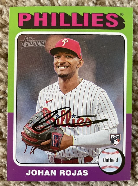 2024 TOPPS HERITAGE Johan Rojas RC Philadelphia Phillies #171 EUR 1,40 ...