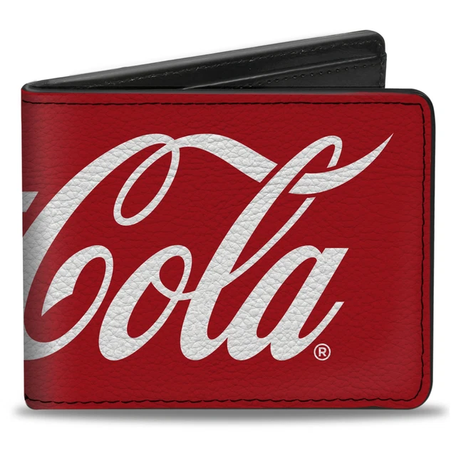 BI-FOLD WALLET COCA-COLA Coke Script Logo Stretch Red/White EUR 24,72 ...