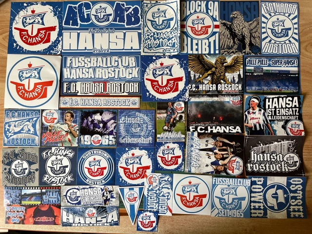 38 VERSCHIEDENE AUFKLEBER FC Hansa Rostock - Mecklenburg Vorpommern EUR ...