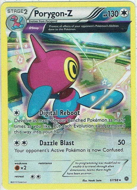 POKEMON MAPPA XY Eterna Anfang No. 67/98 Porygon-Z Holo Inglese EUR 4 ...