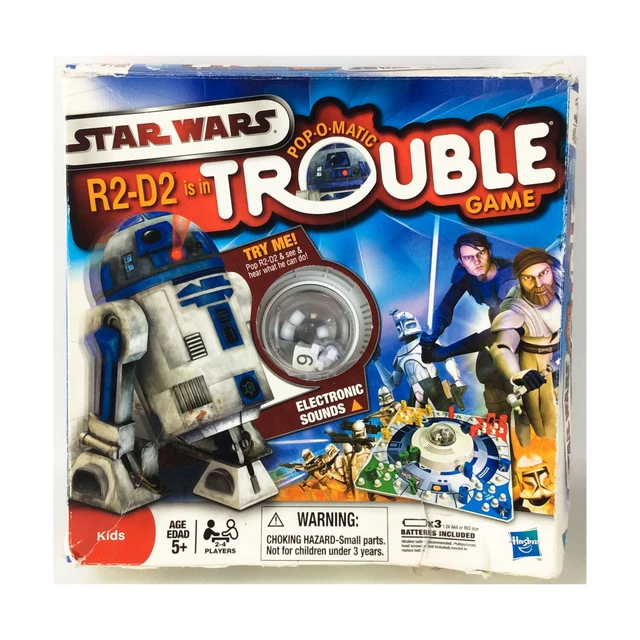 HASBRO BOARDGAME TROUBLE - Star Wars R2-D2 is in Trouble Box Fair £24. ...