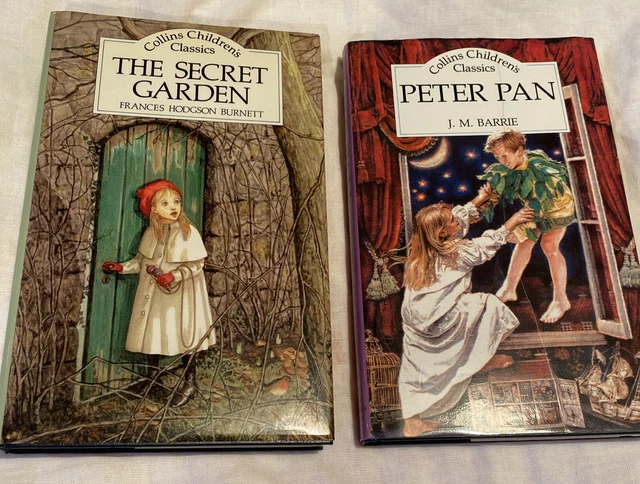 2 X HARDBACK Collins Childrens Classics: Peter Pan 1988 & The Secret ...