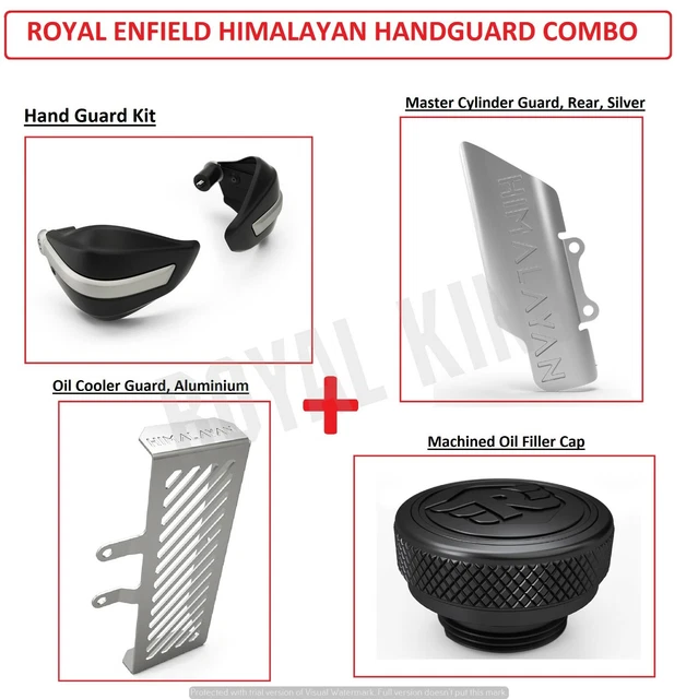 ROYAL ENFIELD HIMALAYAN & SCRAM 411cc "HAND GUARD" COMBO PACK OF 4PCS £ ...