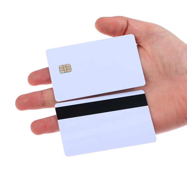 5 PCS SMART Card Sle4442 Chip with Magnetic Strip Hico 3 track Inkjet ...