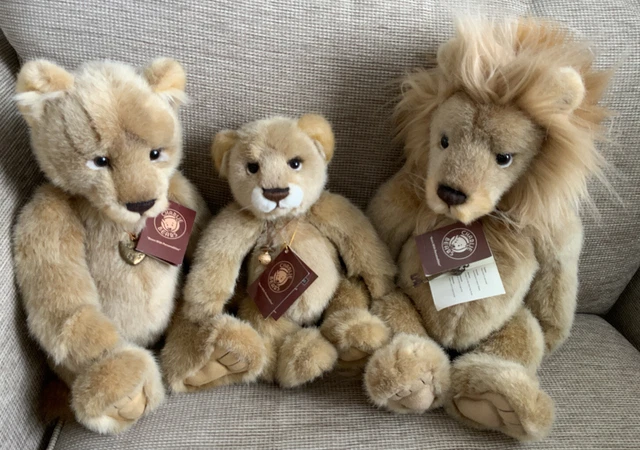 CHARLIE BEARS LINUS, Lyra And Savannah Lion Family New With Tags £289. ...