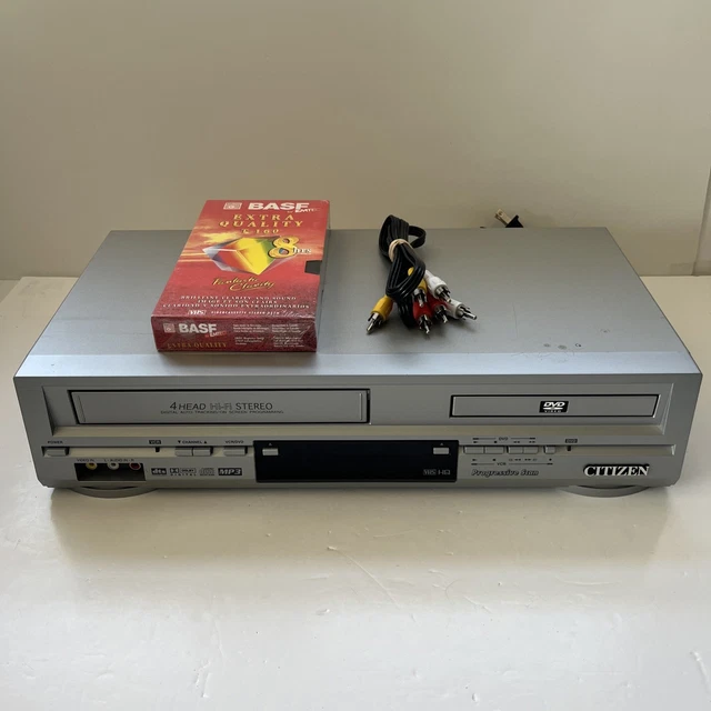 CITIZEN DVD VCR Combo Player Recorder VHS JDVD3825PC 4-Head Hi-Fi ...