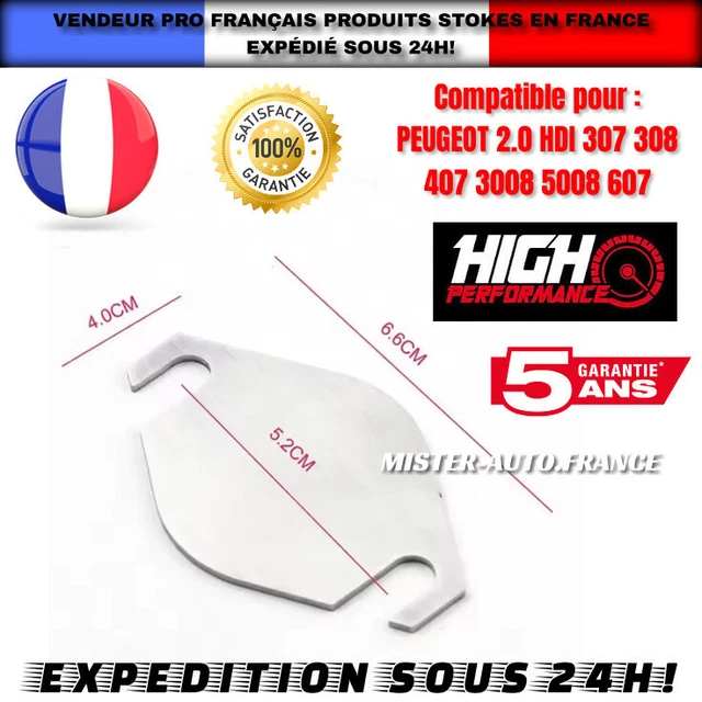PLAQUE OBTURATION SUPPRESSION Vanne EGR Bouchon Peugeot 2.0 HDI 307 308 ...
