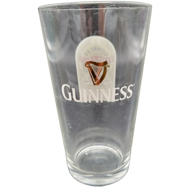 GUINNESS PINT GLASS Extra Stout Ihlers & Bell Liverpool Bull Beer Pub ...