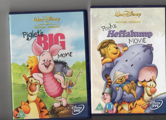 WALT DISNEY PIGLETS Big Movie & Poohs Heffalump Movie (DVDS) £5.44 ...