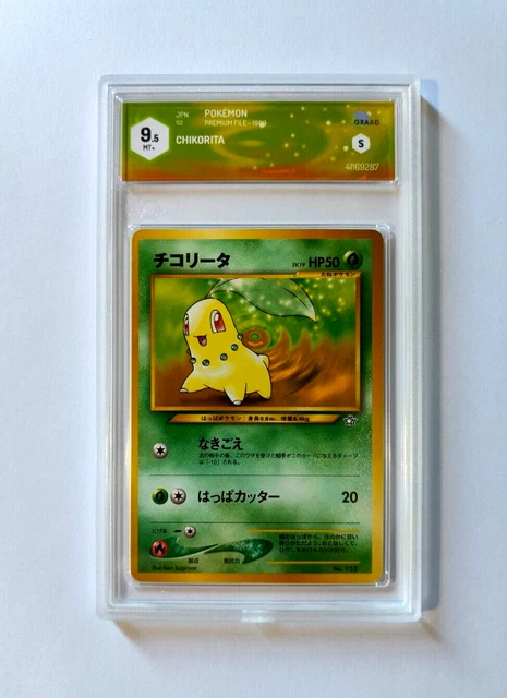 CARD POKEMON 1999 PSA BGS GRAAD 9.5 Chikorita Neo Genesis #152 Japanese ...