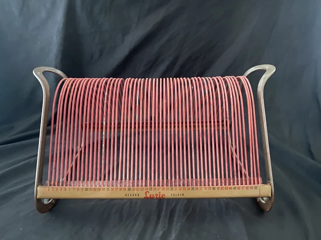VINTAGE 1950'S LYRIC Vinyl Record Holder Display Rack LPs 45 RPM ...