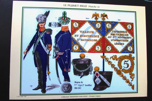 PLANCHE &LE PLUMET-RIGO& -Uniformes des Armées Napoléoniennes EUR 1,00 ...