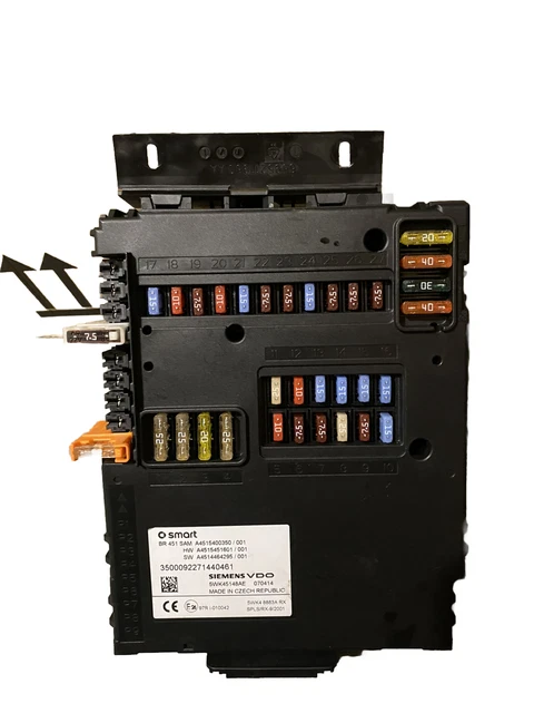 SMART FORTWO 451 SAM Sicherungskasten Steuergerät Zentralelektrik ...
