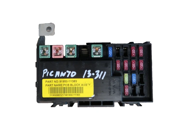 KIA PICANTO MK2 2011-2015 Pcb Block Assy Fuse Box 91950-1Y383 £35.99 ...