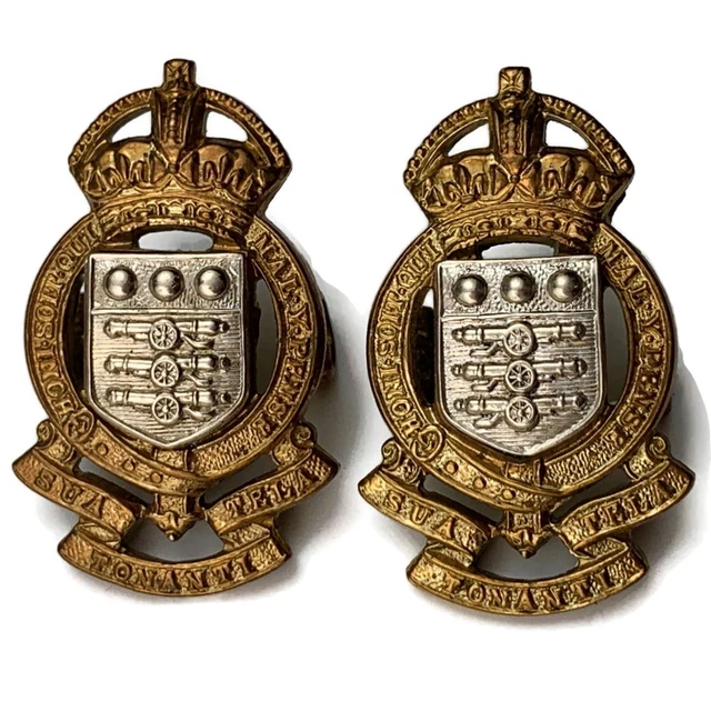 ORIGINAL WW2 ROYAL Army Ordnance Corps RAOC Collar Badge PAIR EUR 17,12 ...