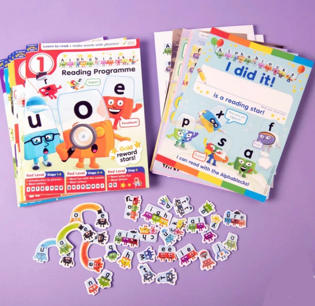 ALPHABLOCKS READING PROGRAMME phonics stickers magazine new ...