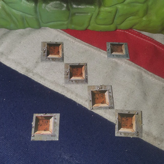 VINTAGE HEROQUEST FANTASY Roleplay Board Games PIT TRAPS TOKENS x 6 ...