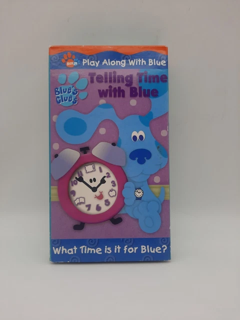 BLUES CLUES Telling Time with Blue VHS 2002 Play Along with Blue Nick ...