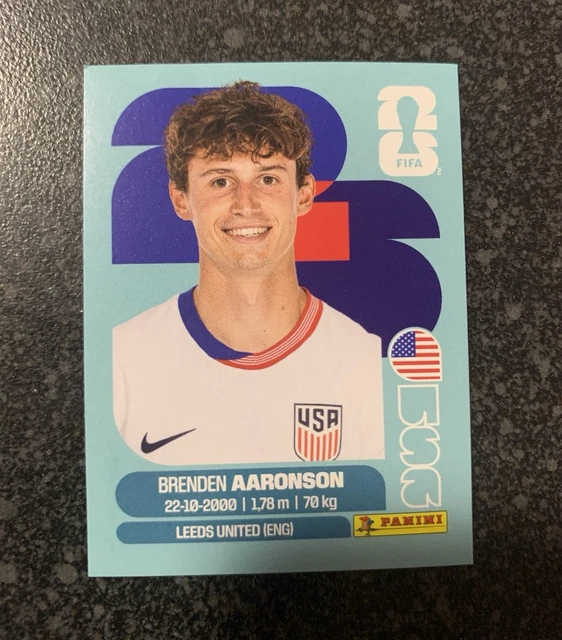 PANINI FIFA WORLD Cup 2026 Brenden Aaronson Sticker USA 17 £1.16 ...