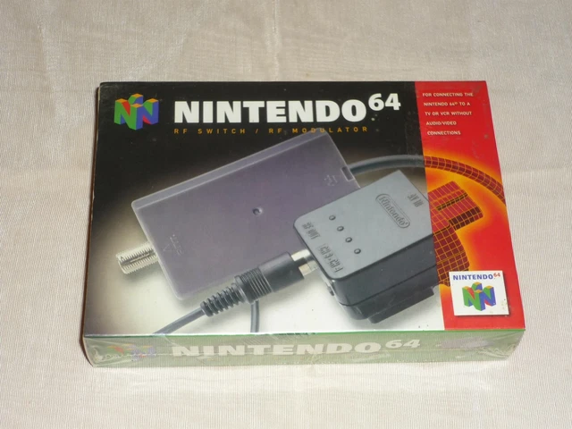 ORIGINAL NINTENDO 64 Rf Switch & Rf Modulator Brand New & Sealed In Box ...