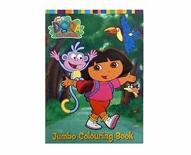 DORA THE EXPLORER Jumbo Colouring Book-hanna-barbera EUR 7,36 - PicClick IT