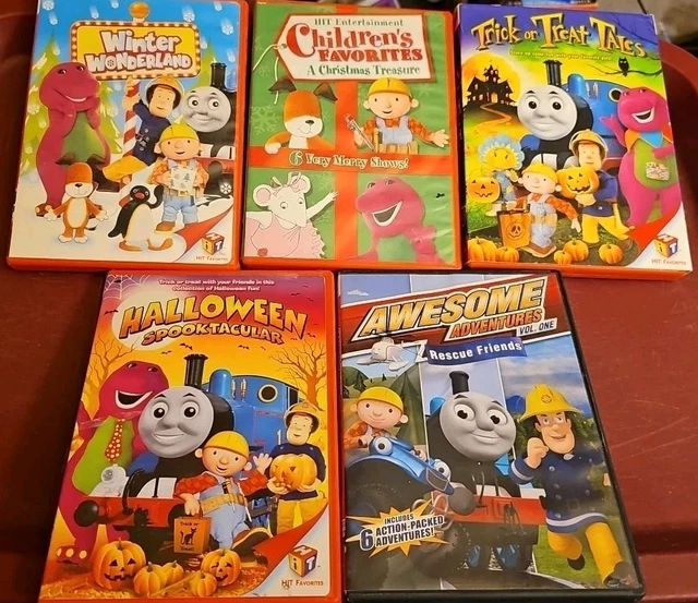 HIT ENTERTAINMENT CHILDREN’S Favorites (5 DVD Lot) Barney, Bob, Thomas ...
