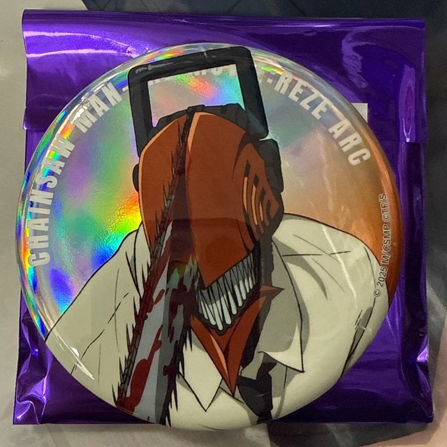 DENJI CHAINSAW MAN Reze Badge Aurora Tokyo Big Can Sammlerstück EUR 43 ...