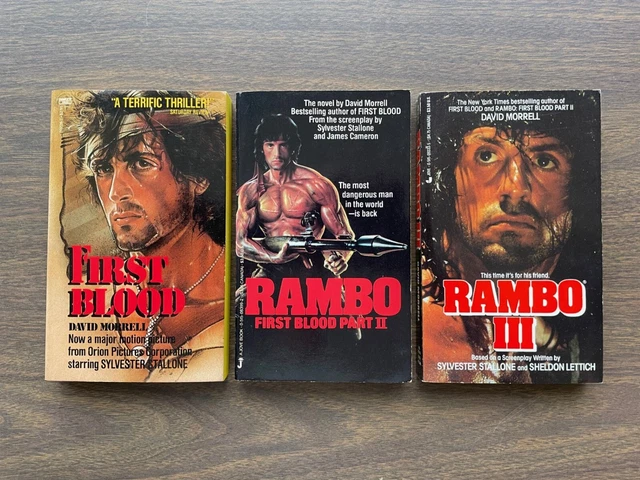 RAMBO PAPERBACKS SET - First Blood II III 2 3 David Morrell ...