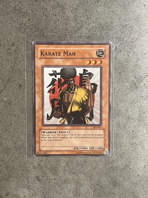 CARTE CARD YU-GI-OH Konami 1996 Edition Karate Man SDJ-013 Etat Ok PSA ...