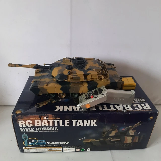 1/24 RC BATTLE TANK M1A2 ABRAMS Faulyt, DESERT CAMO US MILITARY £16.15 ...
