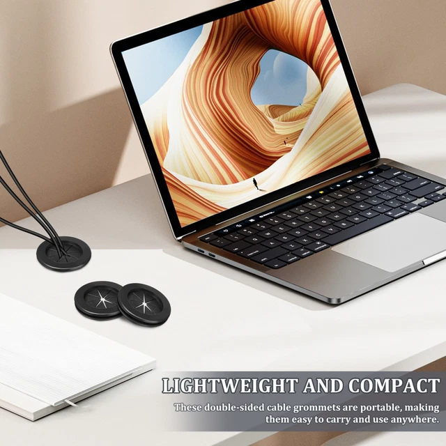 6 PCS RUBBER Grommets Wiring Hole Cover Round Desk Cable Holes Wall $21 ...