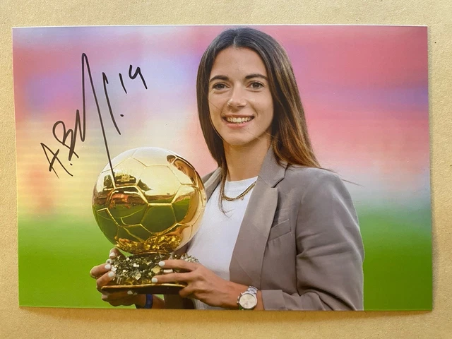HANDSIGNIERTES FOTO AITANA Bonmati Autogramm FC Barcelona Espana Signed ...