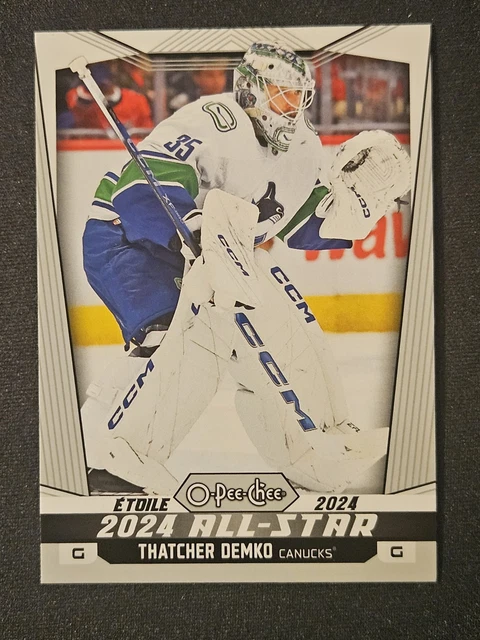 24-25 O-PEE-CHEE THATCHER Demko SP All Star 🚨🚨🚨 Vancouver Canucks $2.99 ...