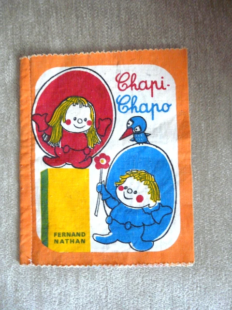 RARE FABRIC BOOK-TOY-TELEVISION Series-Ortf-Chapi Chapo-Tf1-Year 1975 £ ...