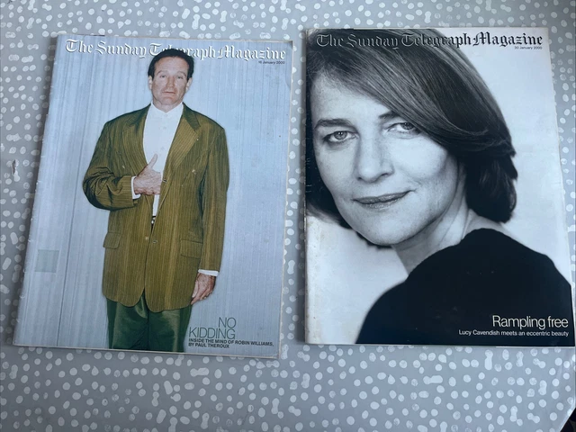 SUNDAY TELEGRAPH MAGAZINE Jan 2000 - Robin Williams Charlotte Rampling ...