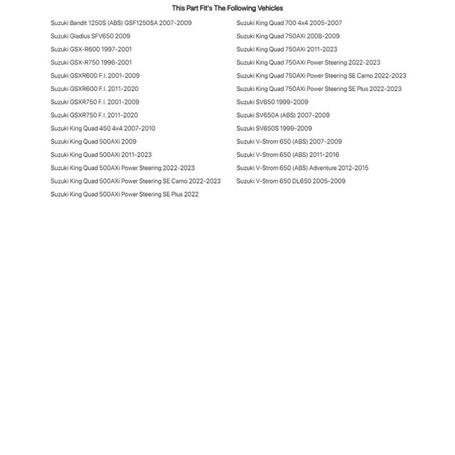 SUZUKI ECSTAR R7000 10W-40 Semi-Synthetic Blend Oil Change Kit For ...