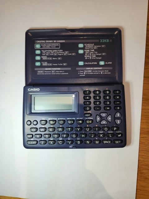 CASIO DIGITAL DIARY Handheld SF-3300ER 32KB £12.99 - PicClick UK